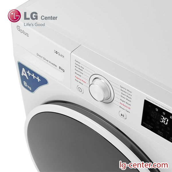 ماشین لباسشویی 8 کیلویی جی‌پلاس مدل L87W - فروشگاه اینترنتی ال جی سنتر
