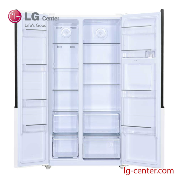 یخچال فریزر ساید بای ساید جی‌پلاس مدل K717W - فروشگاه اینترنتی ال جی سنتر