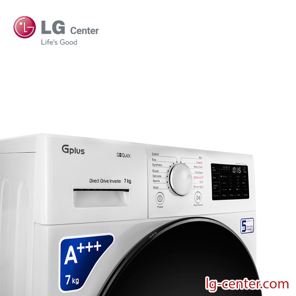 ماشین لباسشویی 7 کیلویی جی‌پلاس مدل GWM-L730W - فروشگاه اینترنتی ال جی سنترفروشگاه اینترنتی ال ...